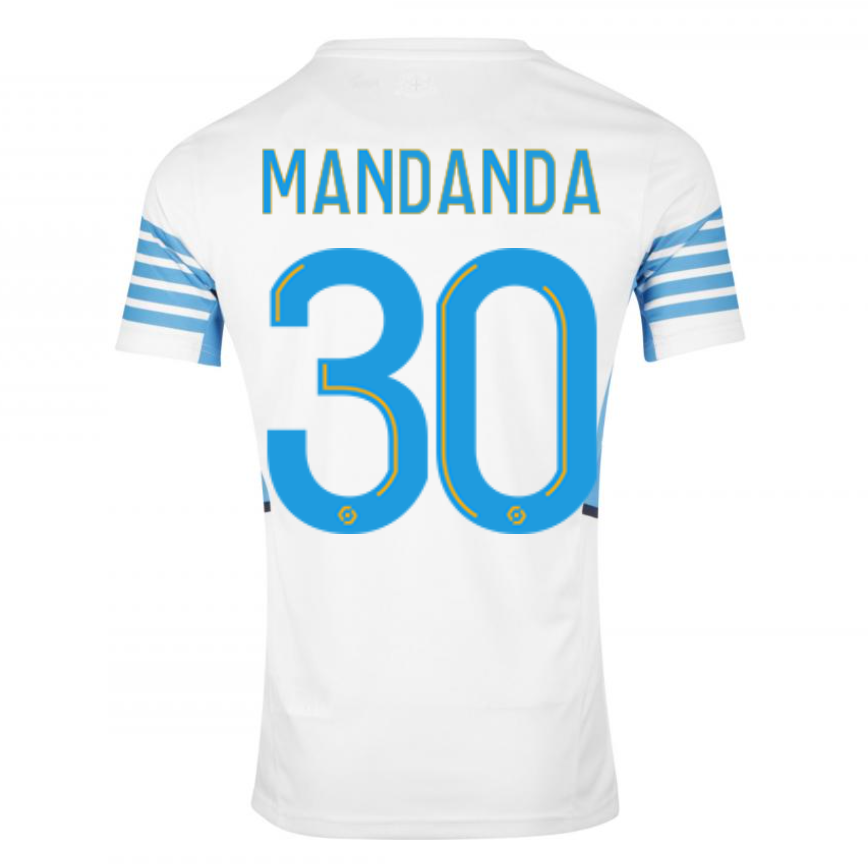 MANDANDA #30 Marseille Football Shirt Home 2021/22